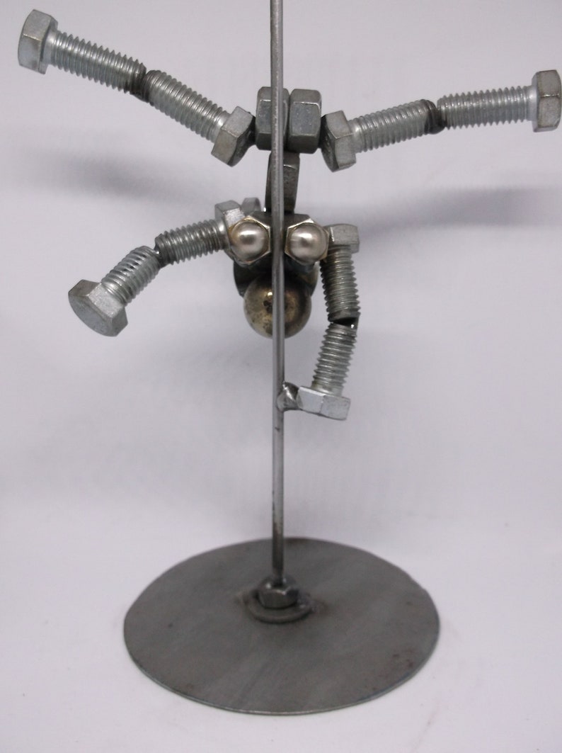 Exotic Dancer, Pole Dancer, Metal Bolt Figurine, Upcycled Art, - Etsy