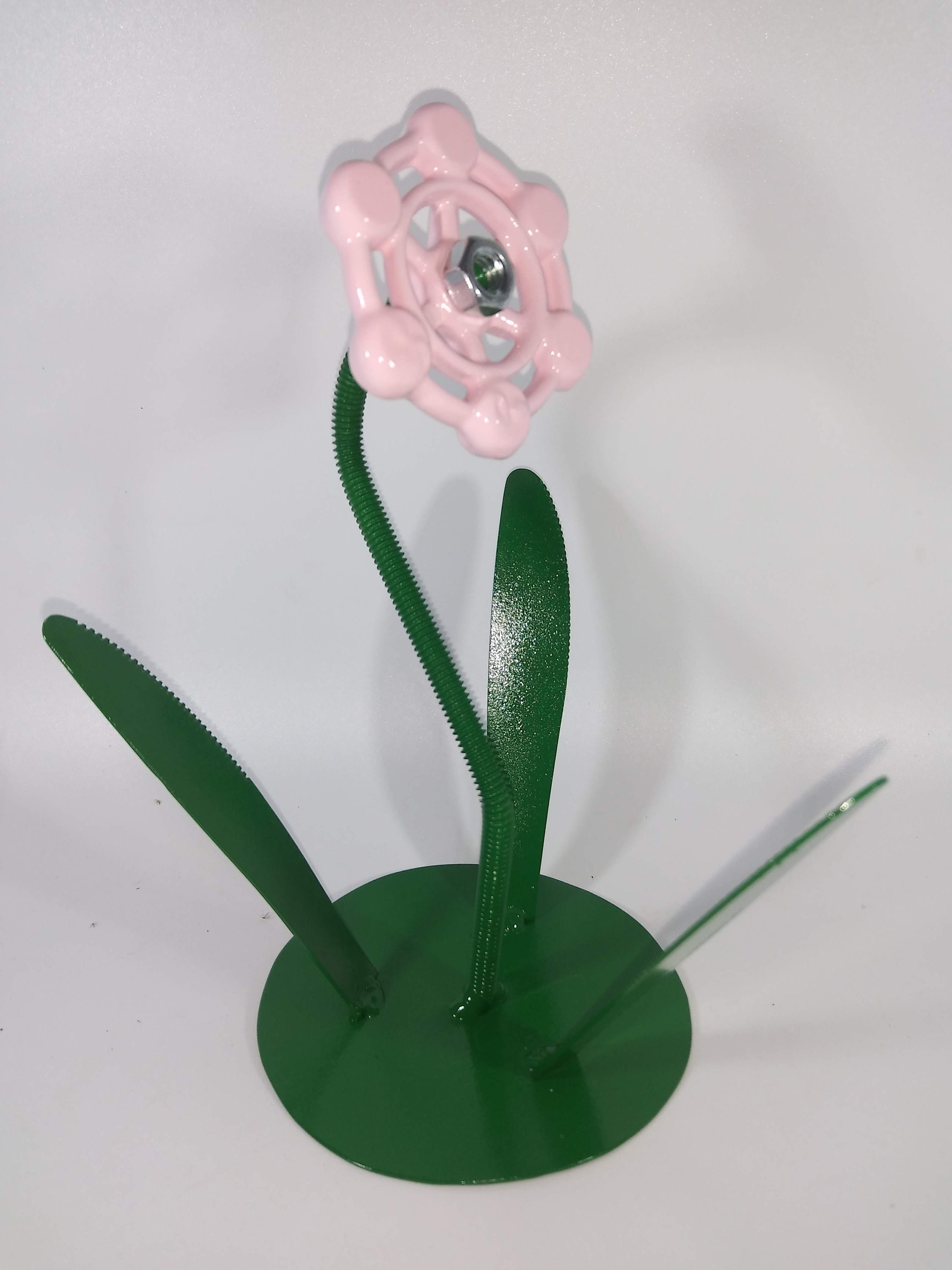 Pink Metal Flowers, Sculptured Floral Decor, Faucet Flower - Etsy