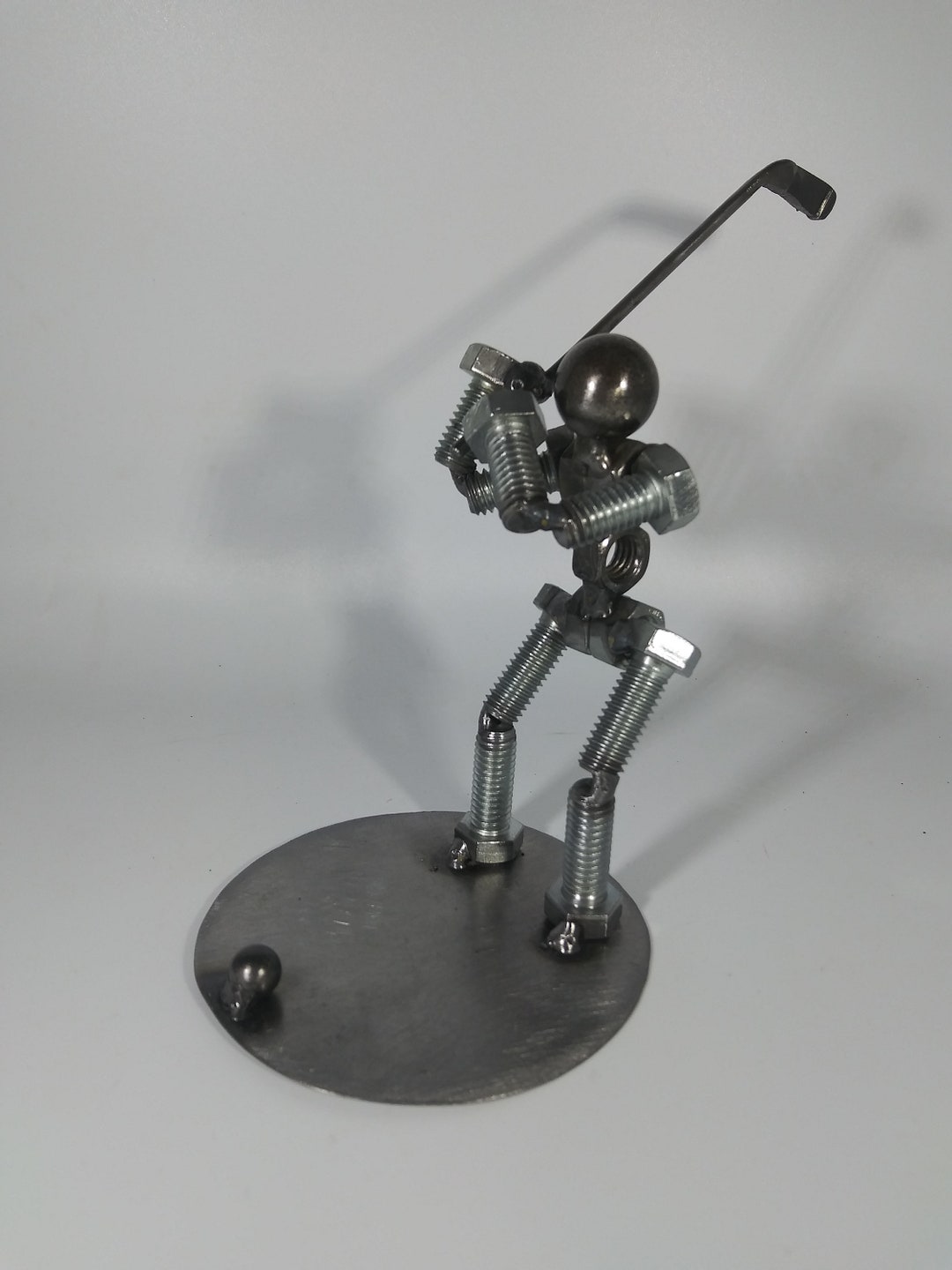 Golfer, Metal Bolt Figurine, Sports, Athlete - Etsy