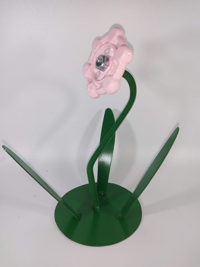 Pink Metal Flowers, Sculptured Floral Decor, Faucet Flower - Etsy