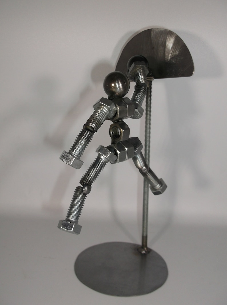 Basketball Player Metal Bolt Figurine Athlete Slam Dunk - Etsy