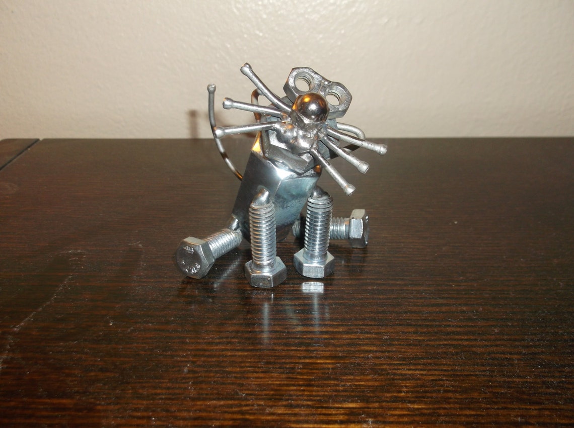 Cat Metal Cat Sculpture Cat Figurine | Etsy