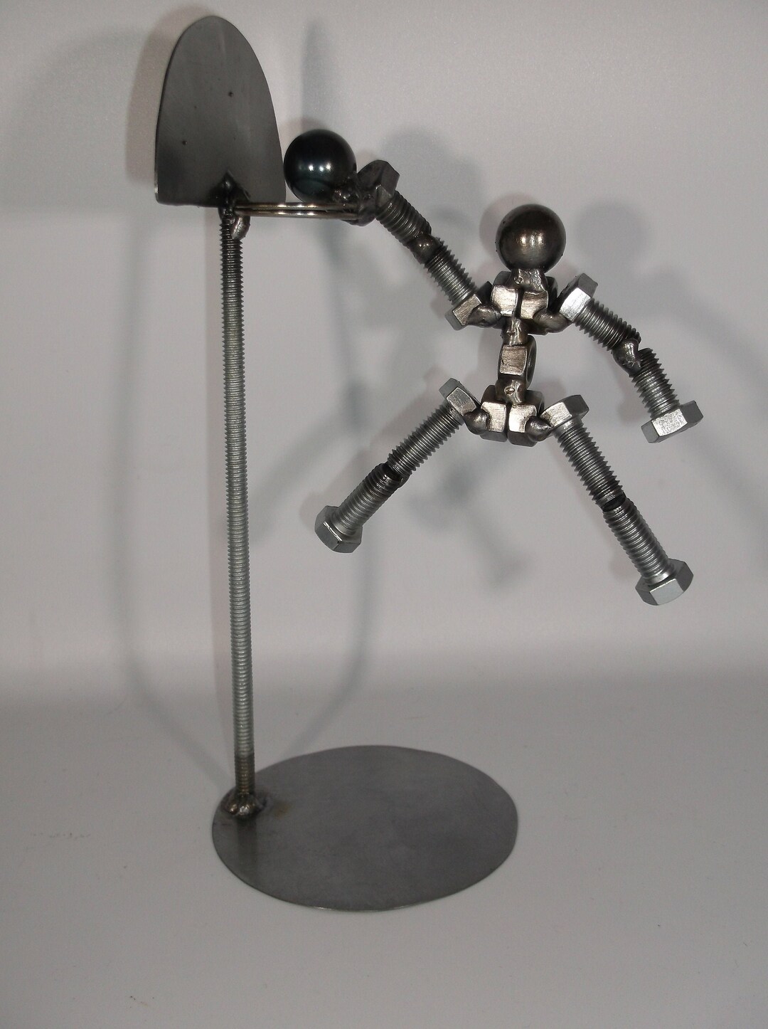 Basketball Player, Metal Bolt Figurine, Athlete, Slam Dunk, Jam - Etsy