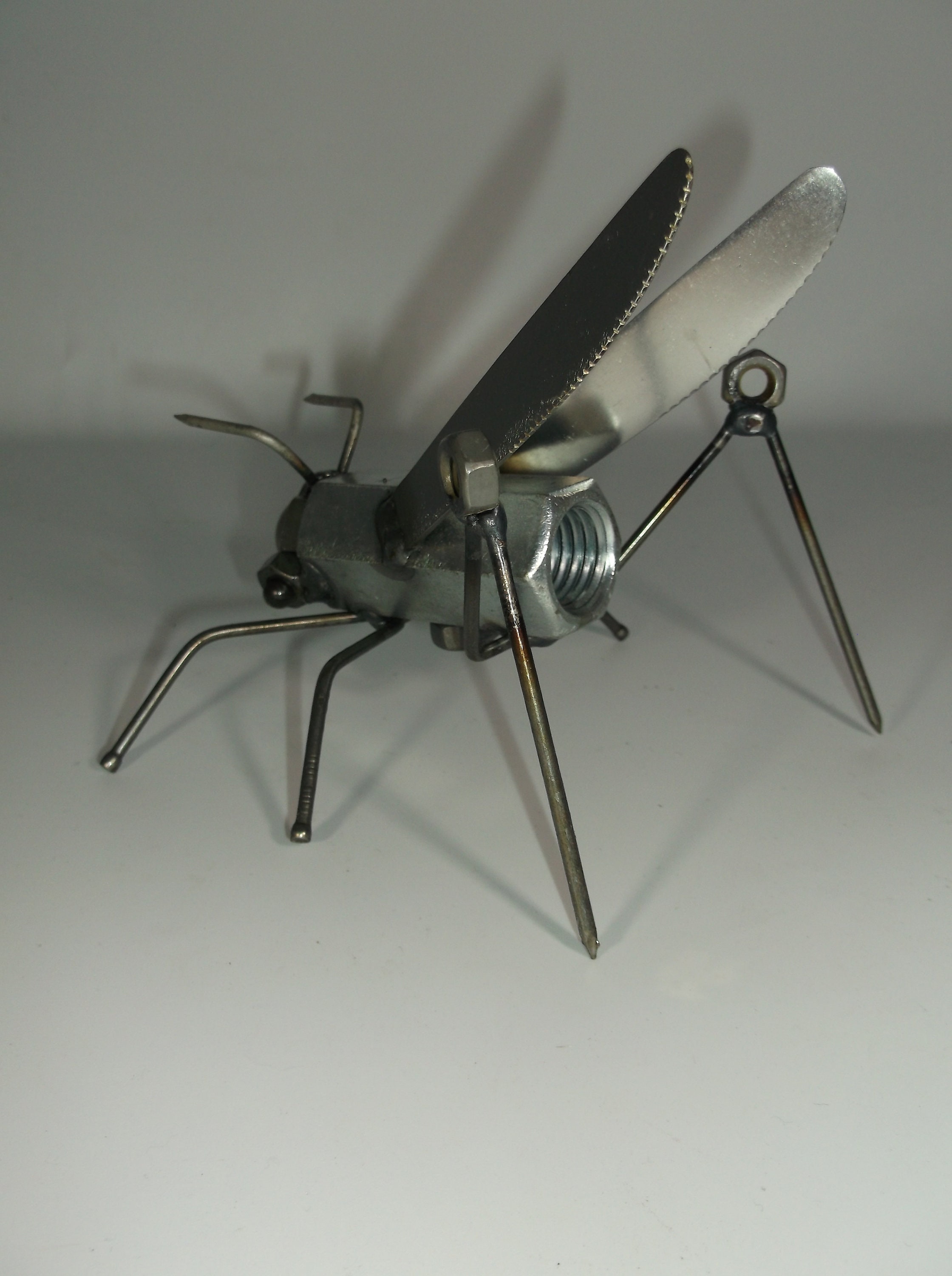 Grasshopper Metal Sculpture Insects Garden Stake Yard Art - Etsy Canada