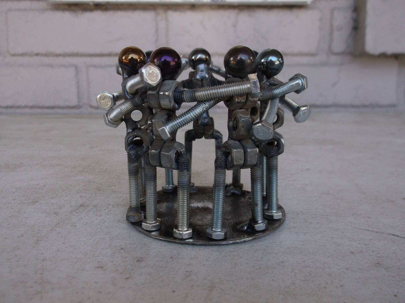 Huddling Metal Bolt People, Group Hug, Team - Etsy