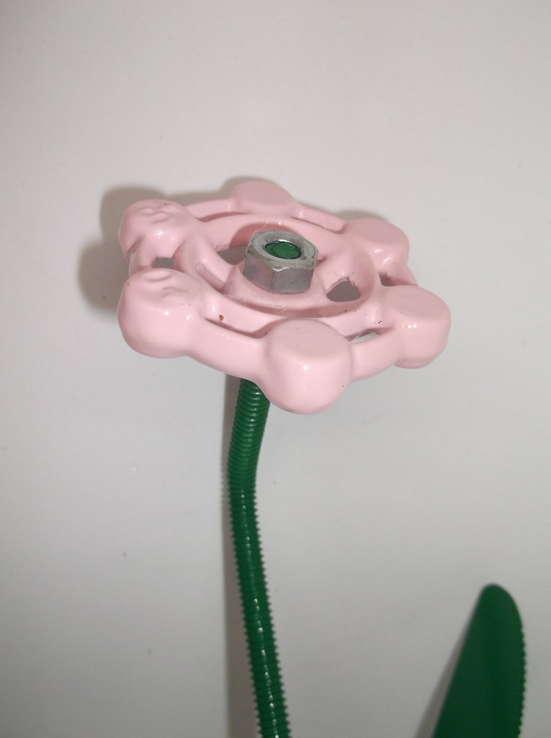 Pink Metal Flowers, Sculptured Floral Decor, Faucet Flower - Etsy