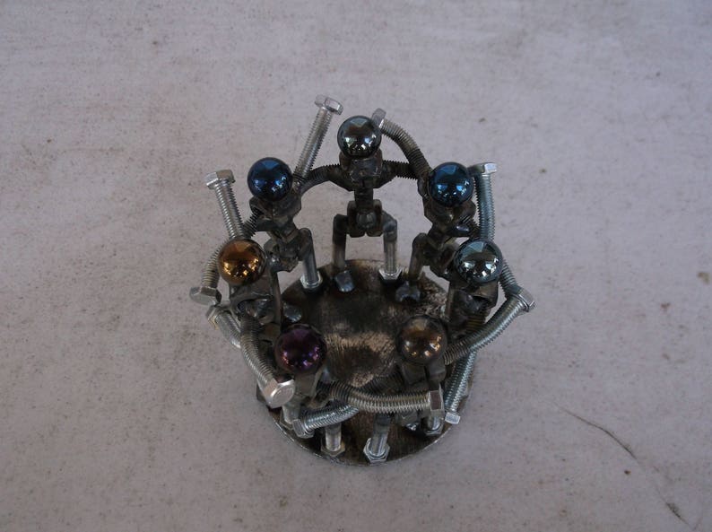Huddling Metal Bolt People, Group Hug, Team - Etsy