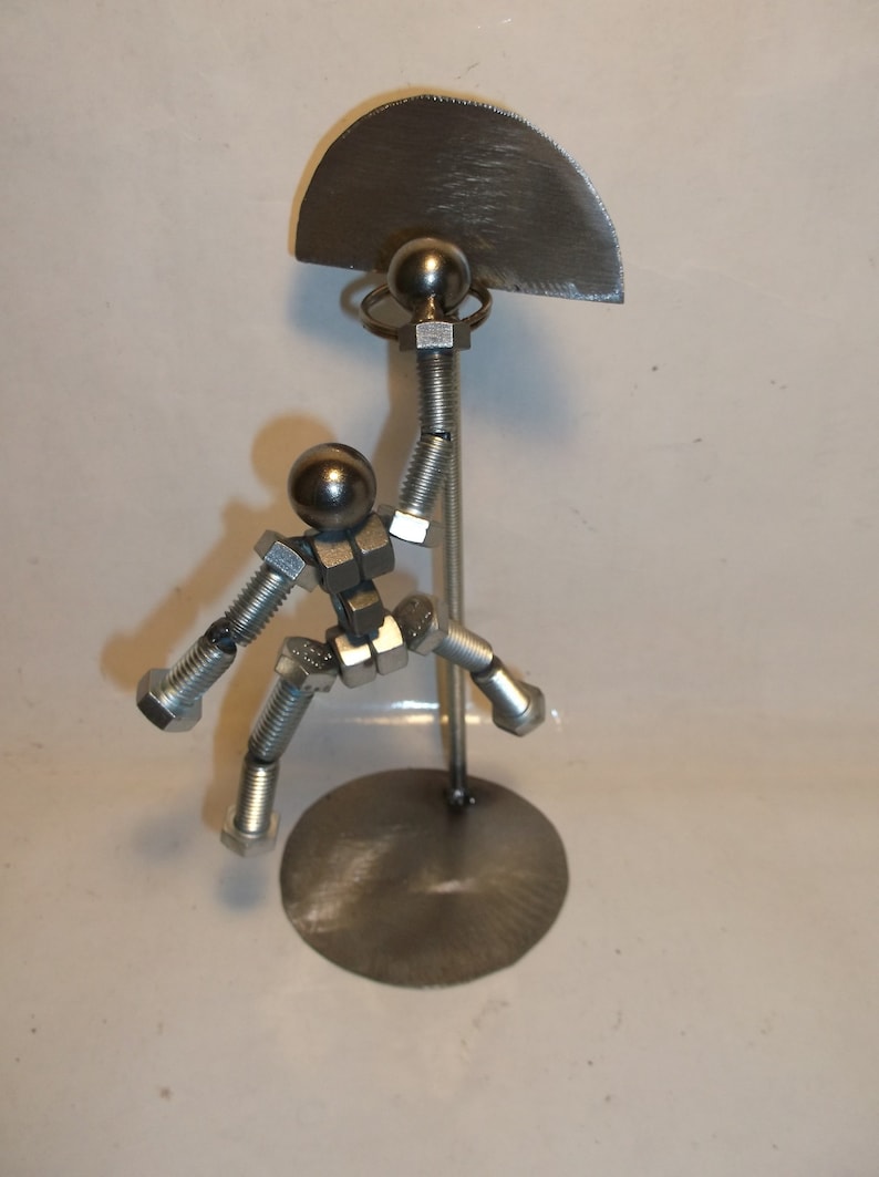 Basketball Player Metal Bolt Figurine Athlete Slam Dunk - Etsy