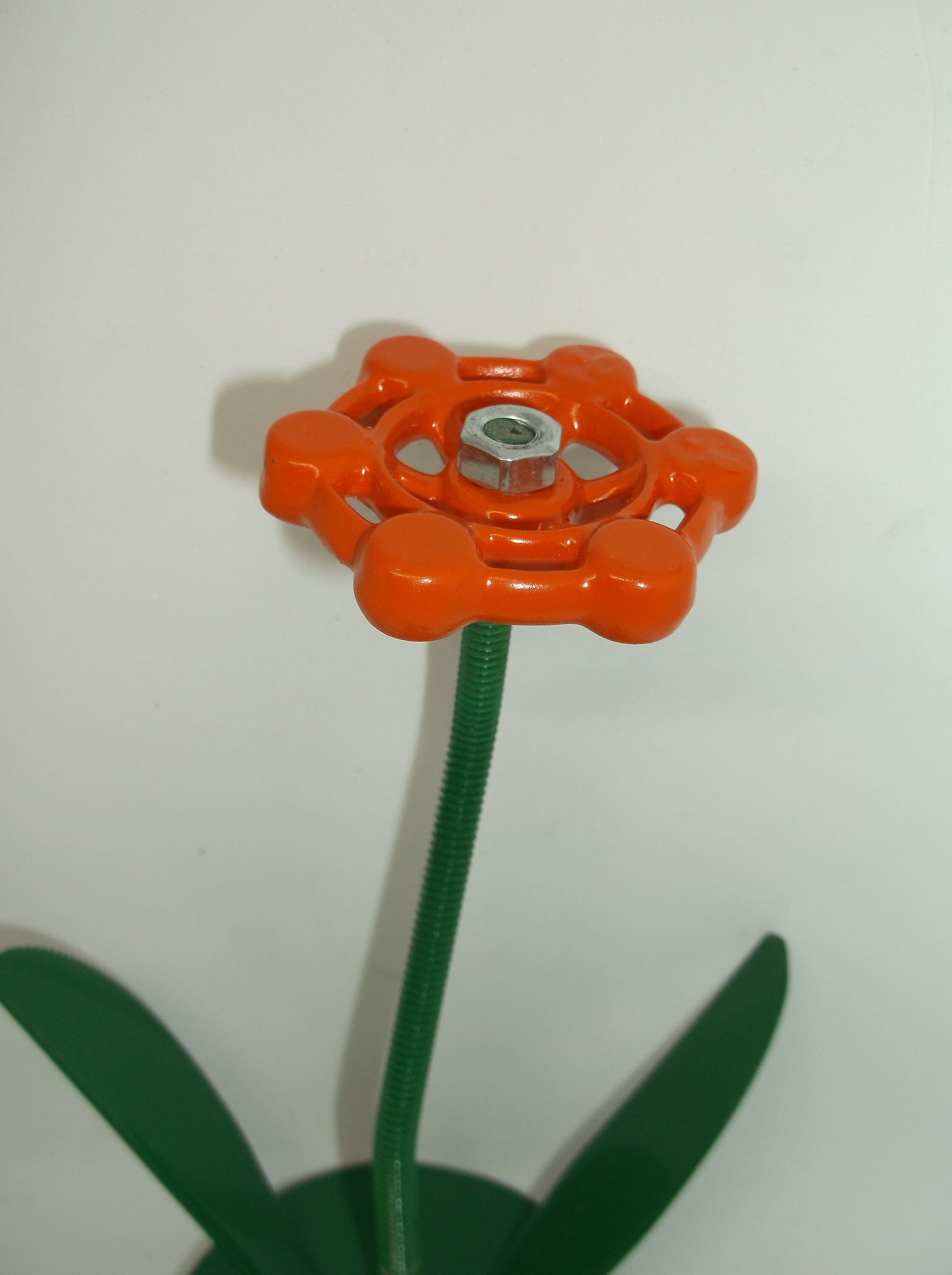 Orange Metal Flowers, Sculptured Floral Decor, Faucet Flower - Etsy