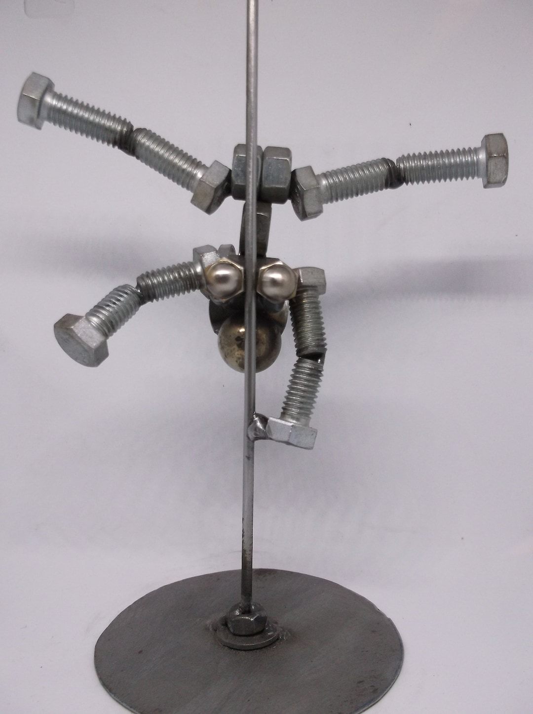 Exotic Dancer, Pole Dancer, Metal Bolt Figurine, Upcycled Art, - Etsy