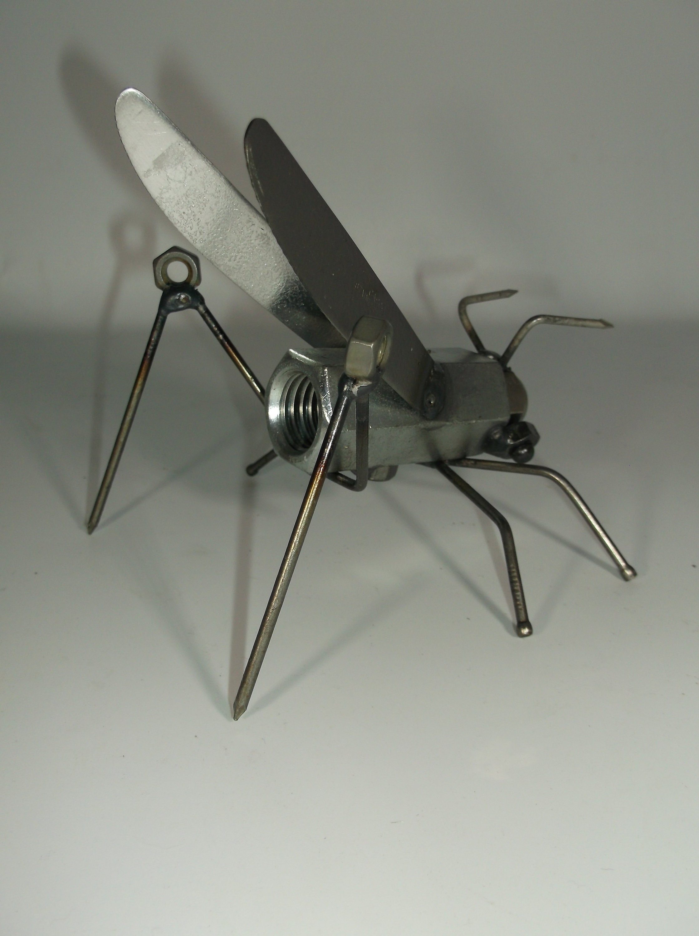 Grasshopper Metal Sculpture Insects Garden Stake Yard Art - Etsy Canada
