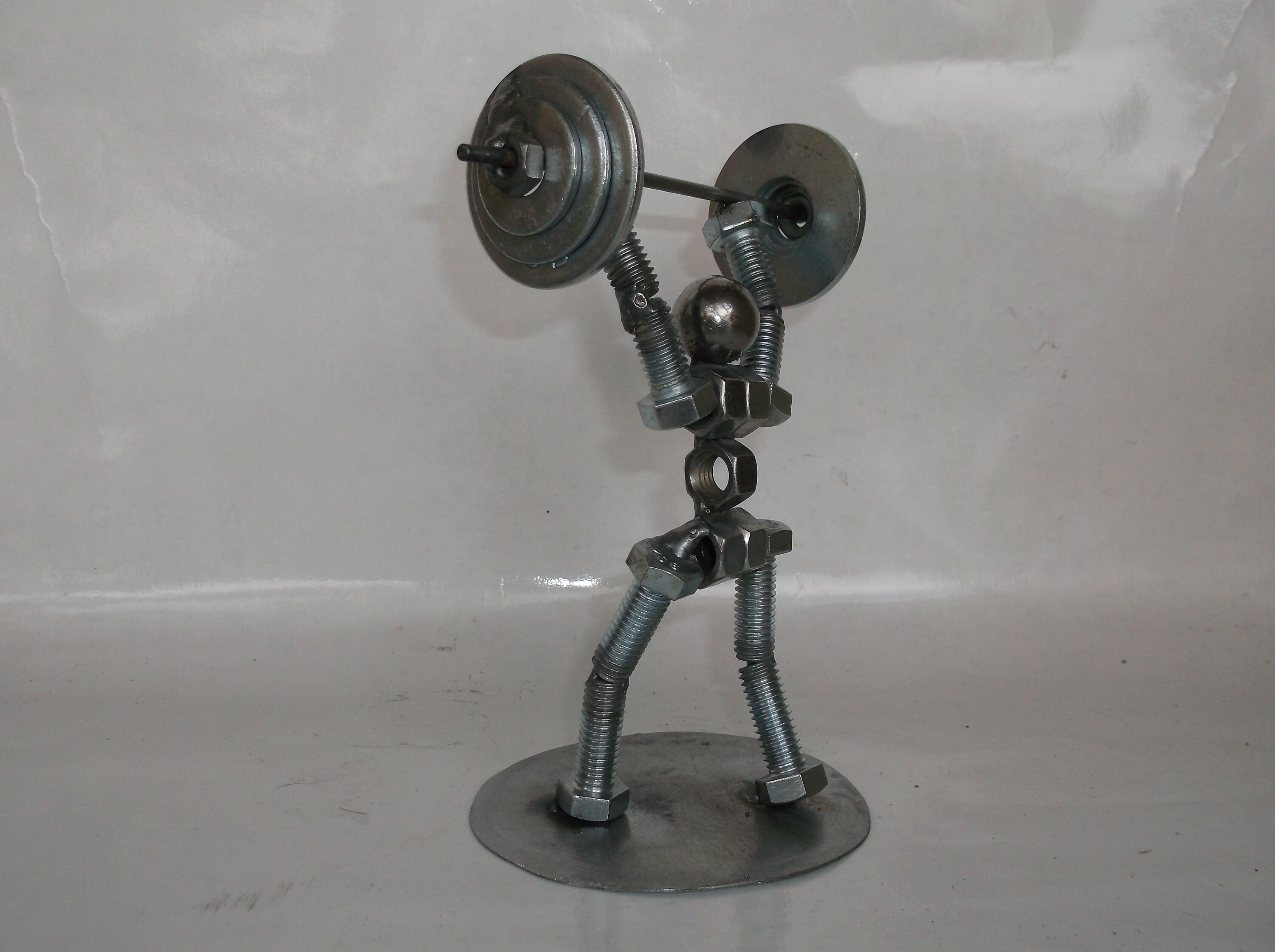 Military Press Weight Lifter Metal Bolt Figurine Athlete | Etsy