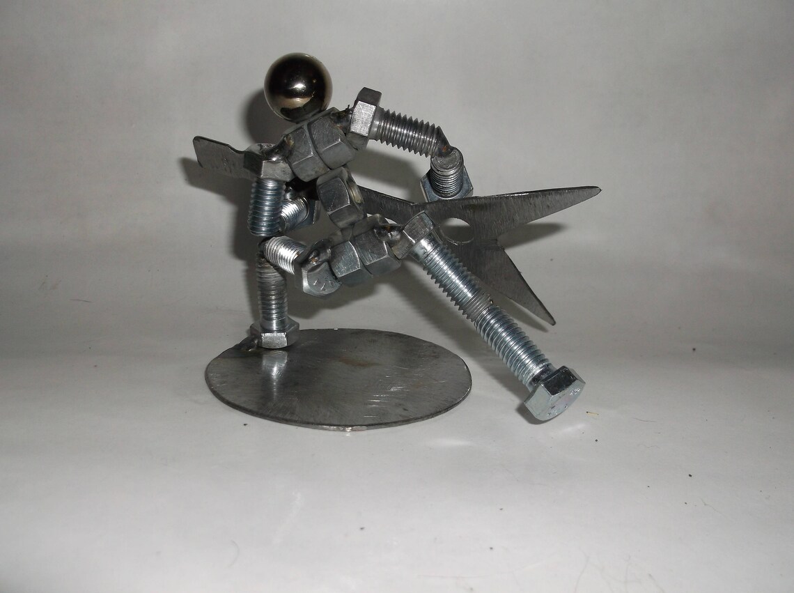 Guitarist, Metal Bolt Figurine. Musicians, Electric Guitar - Etsy