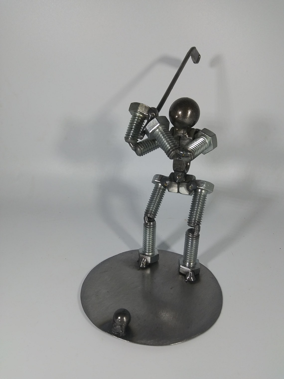 Golfer, Metal Bolt Figurine, Sports, Athlete - Etsy