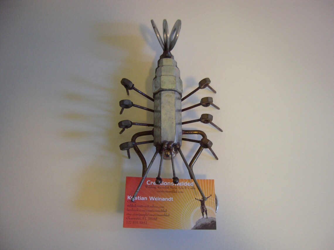 Crayfish Metal Sculpture Lobster Shrimp - Etsy