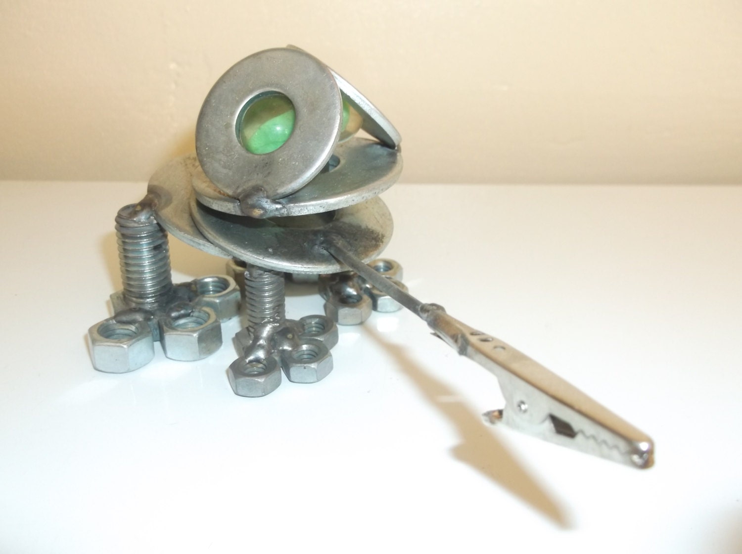 Frog Figurine Miniature Frog Paper Weight Recycled Metal - Etsy