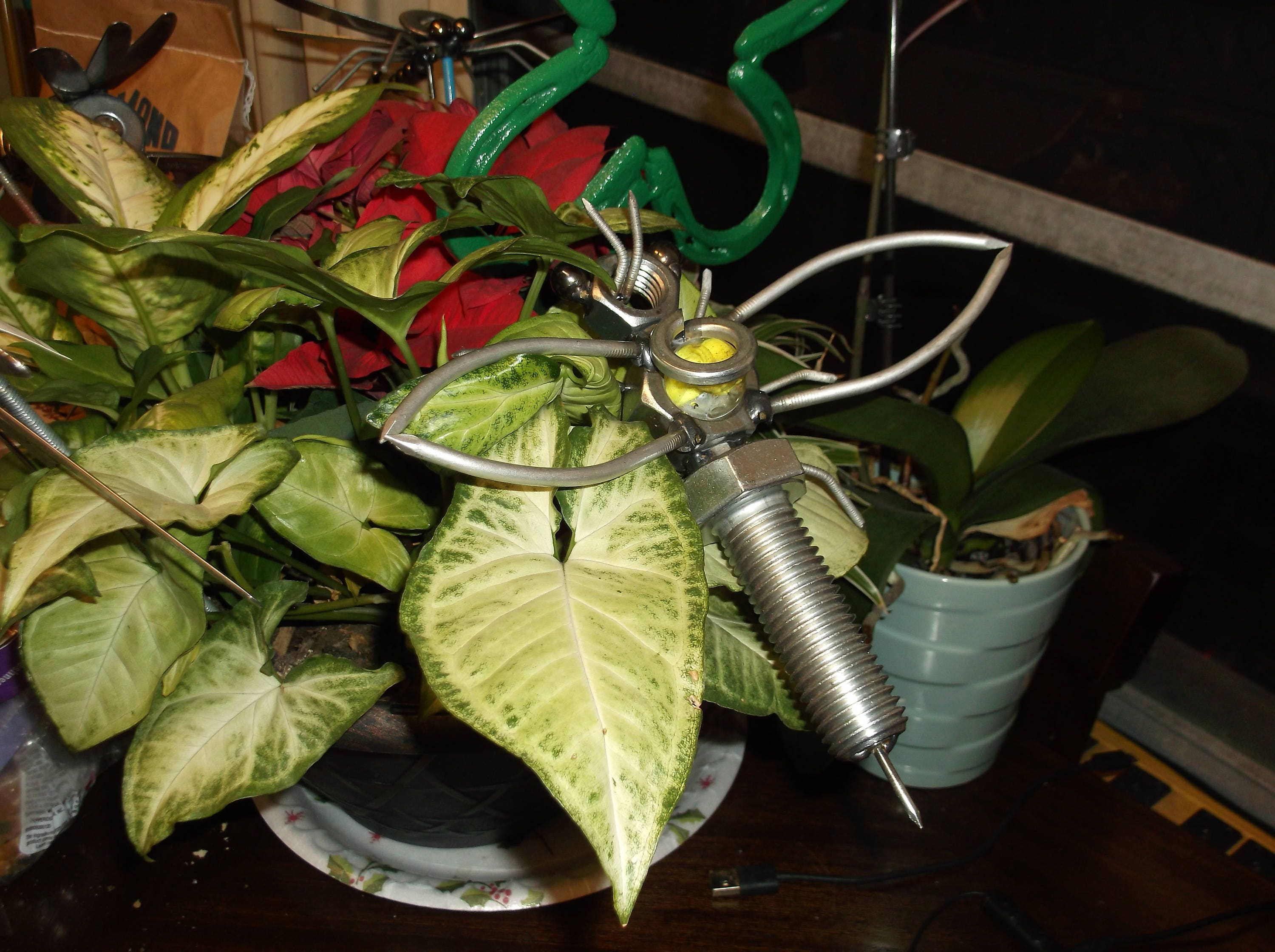 Bee Metal Sculpture Bee Garden Stake Bumble Bee Yard Art | Etsy