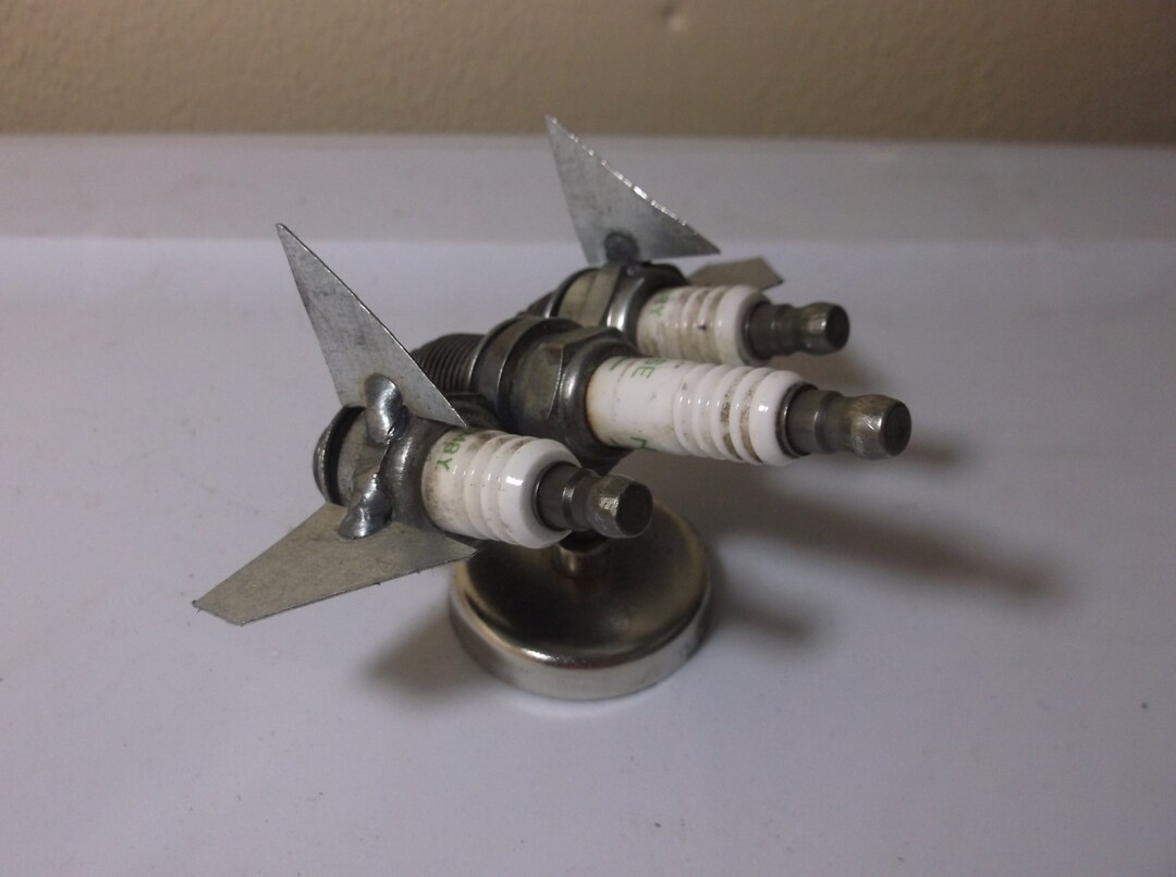 Blackbird Jet Bomber Spark Plug Magnet, Metal Art - Etsy