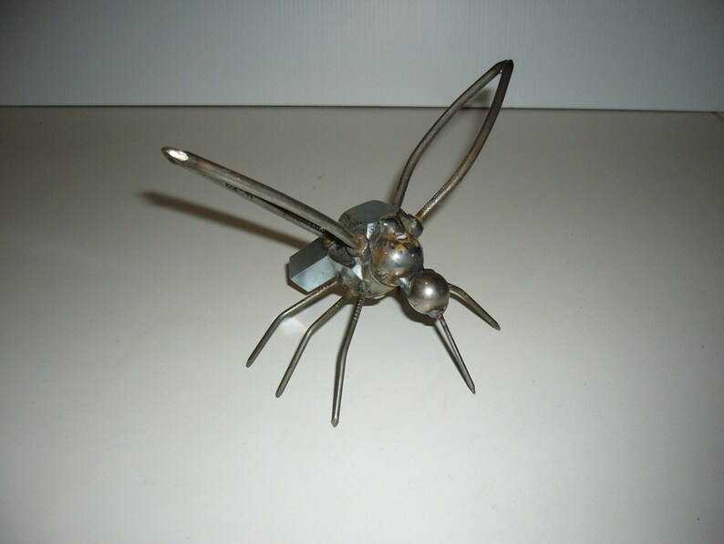 Mosquito Metal Sculpture Garden Stake - Etsy