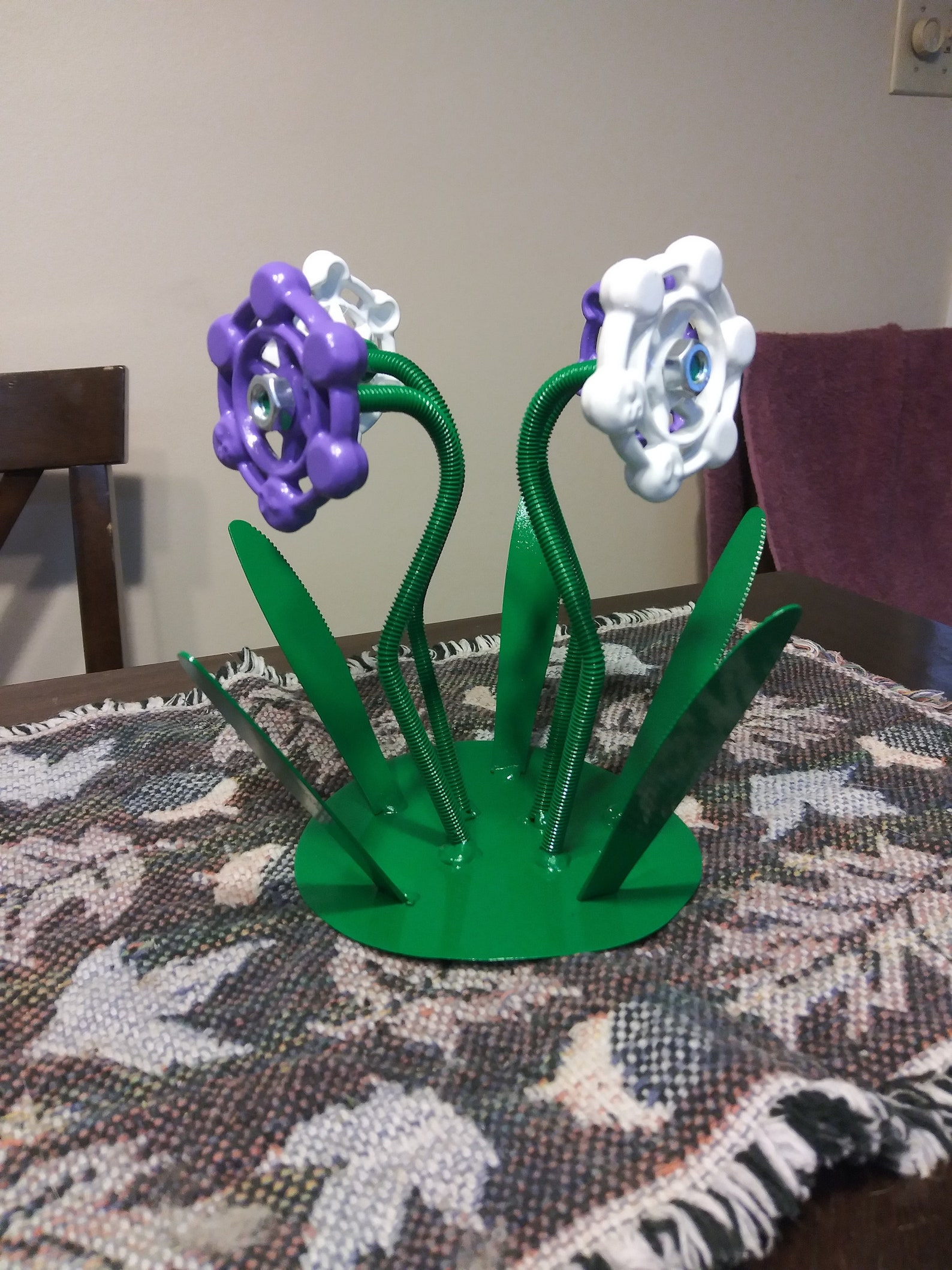 Recycled Metal Faucet Flower Bouquet: Handmade Floral Decor - Etsy