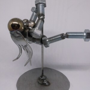 Exotic Dancer, Pole Dancer, Metal Bolt Figurine, up Cycled Art, - Etsy