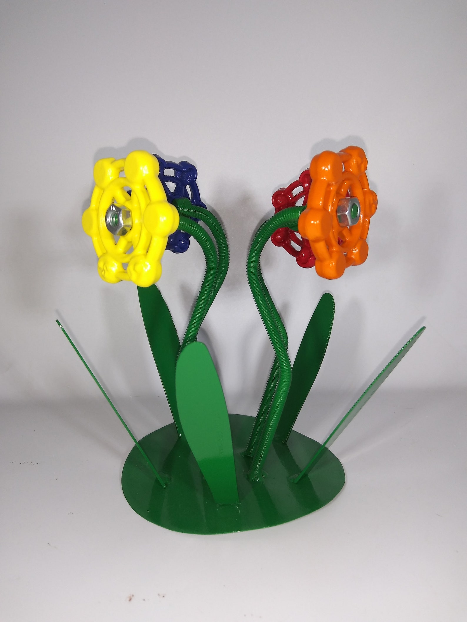 Recycled Metal Faucet Flower Bouquet: Handmade Floral Decor - Etsy