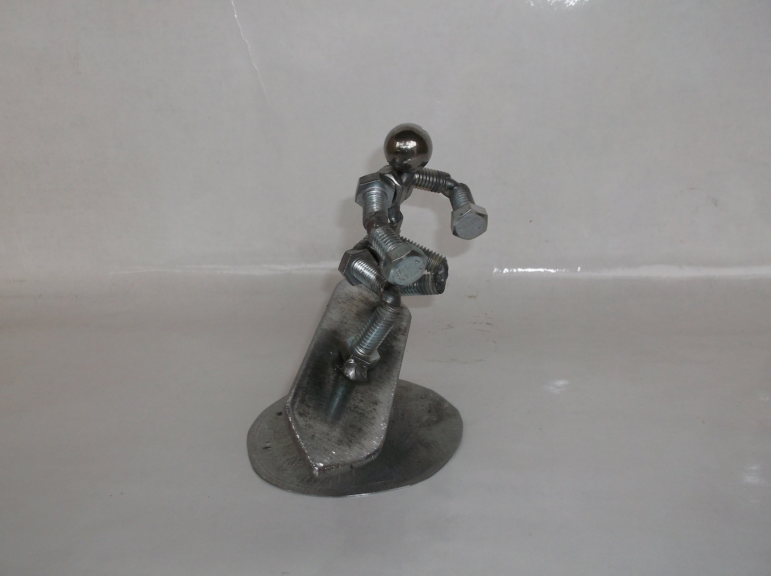 Surfer Metal Bolt Figurine. Upcycled Art Water Sports - Etsy