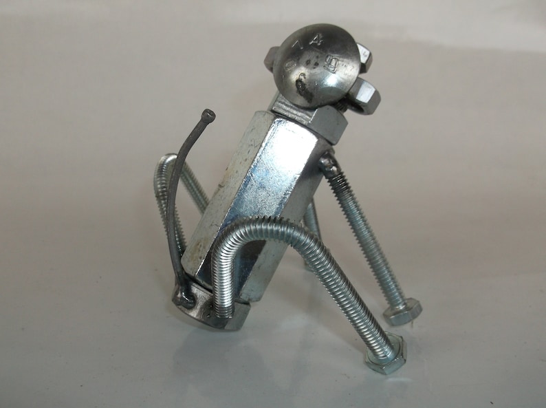 Monkey Metal Monkey Sculpture Miniature Monkey Figurine - Etsy