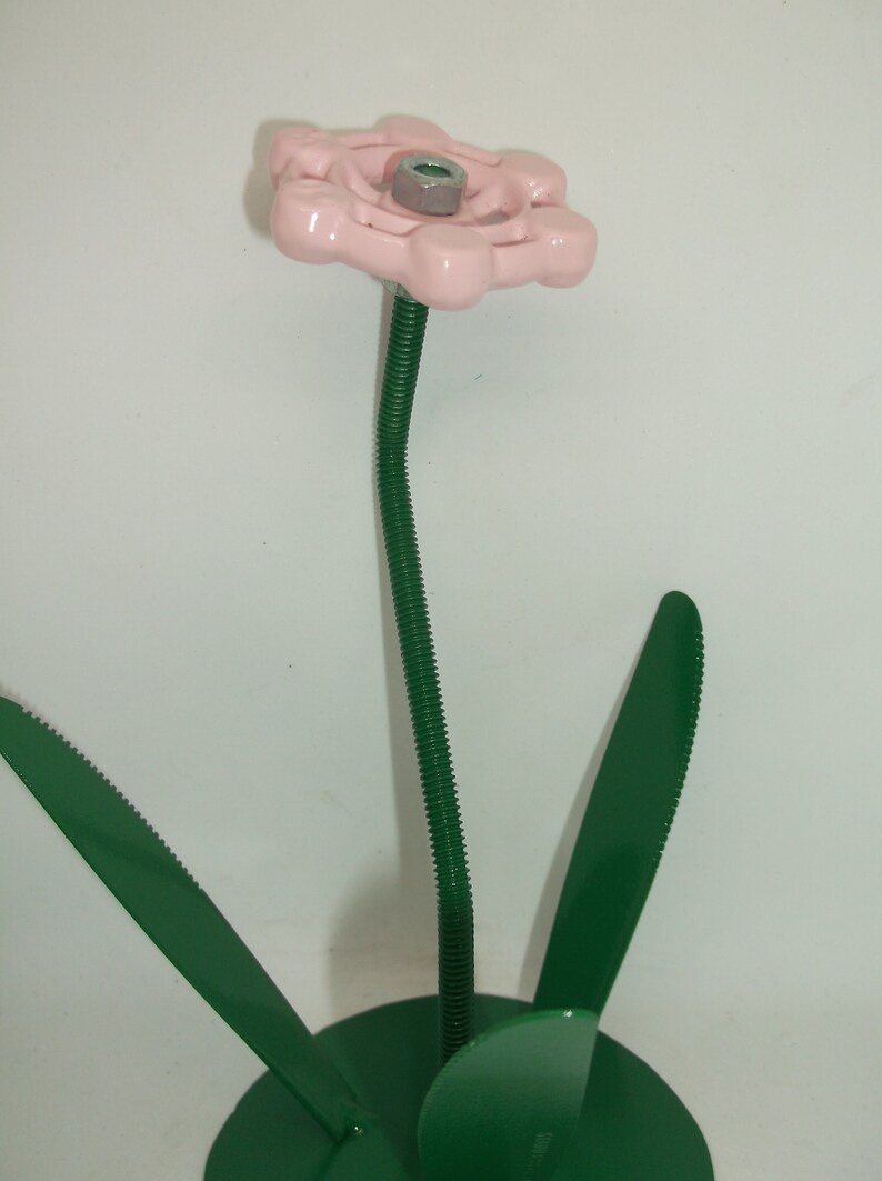 Pink Metal Flowers, Sculptured Floral Decor, Faucet Flower - Etsy