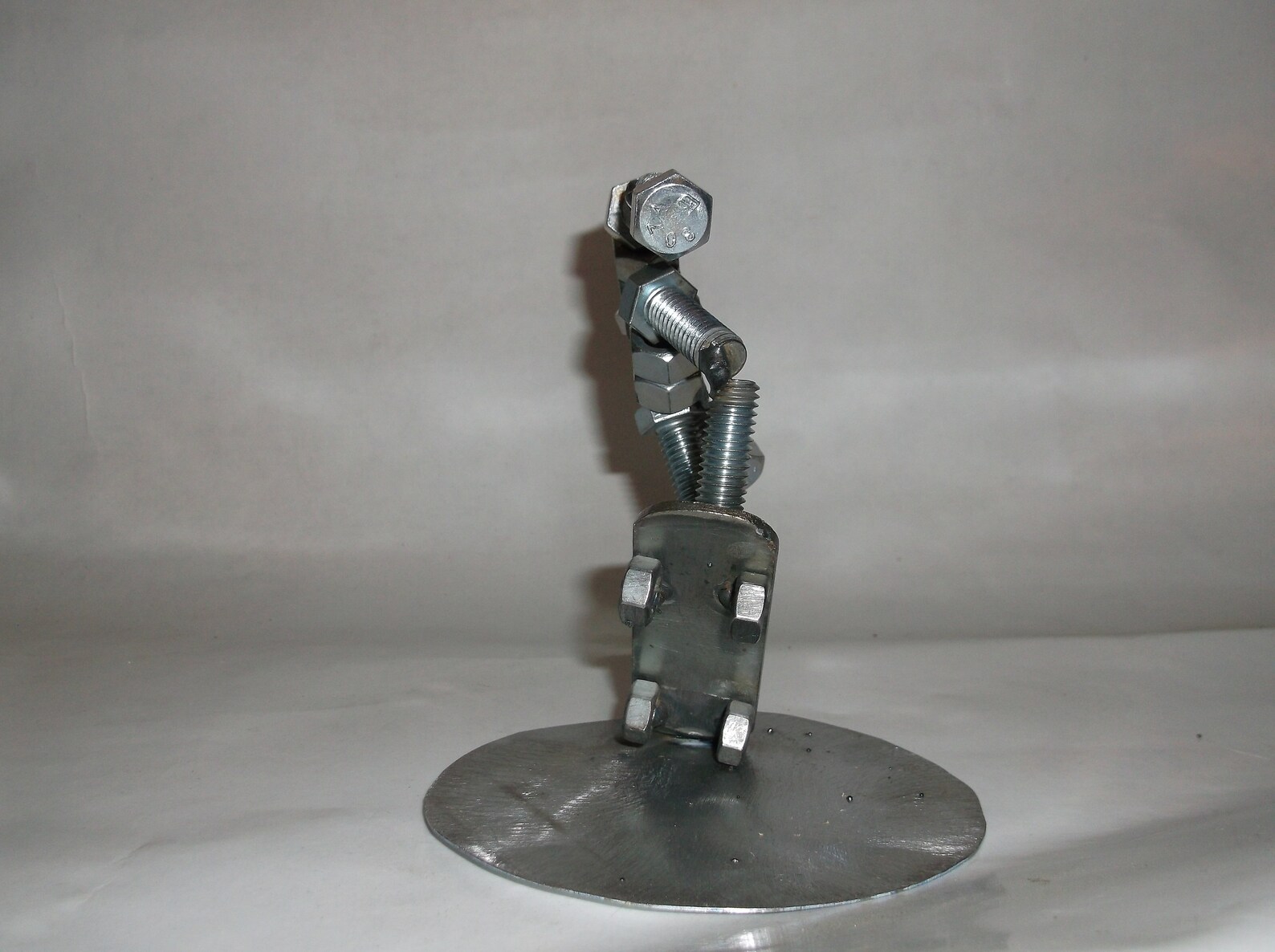 Skateboarder Metal Bolt Figurine Upcycled Metal Art - Etsy