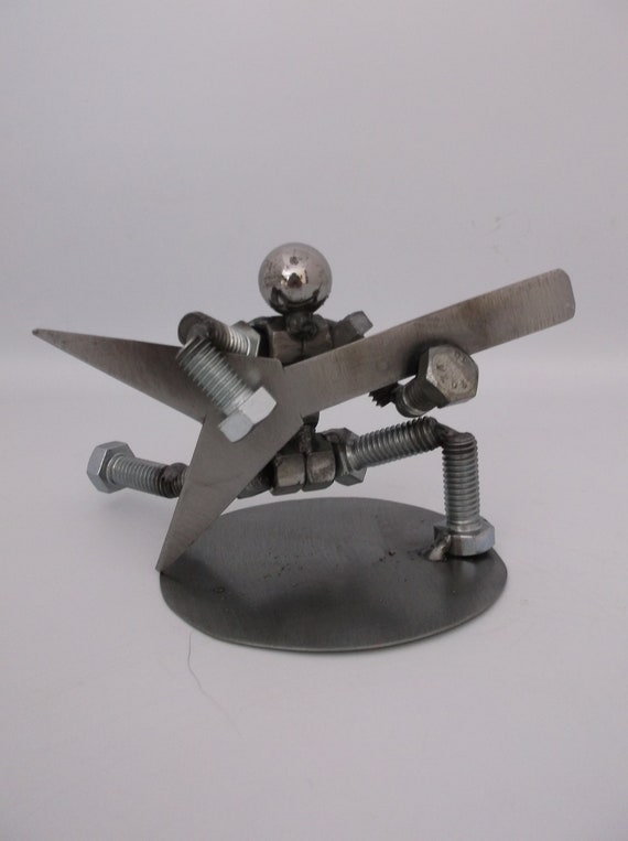 Guitarist Metal Bolt Figurine. Musicians Electric Guitar - Etsy