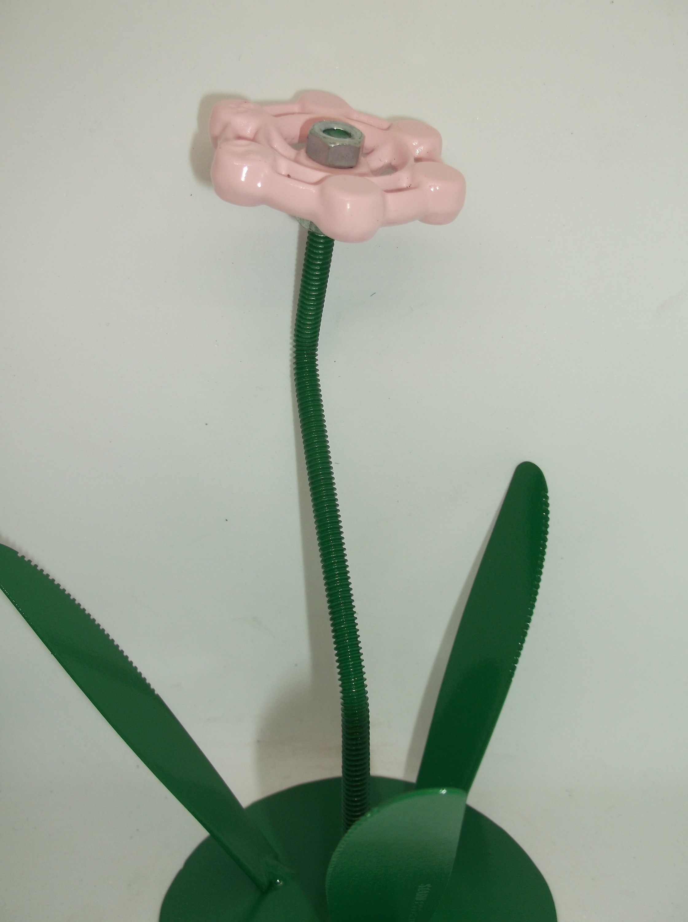 Pink Metal Flowers Sculptured Floral Decor Faucet Flower | Etsy