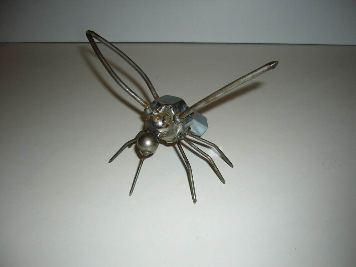 Mosquito Metal Sculpture Garden Stake - Etsy