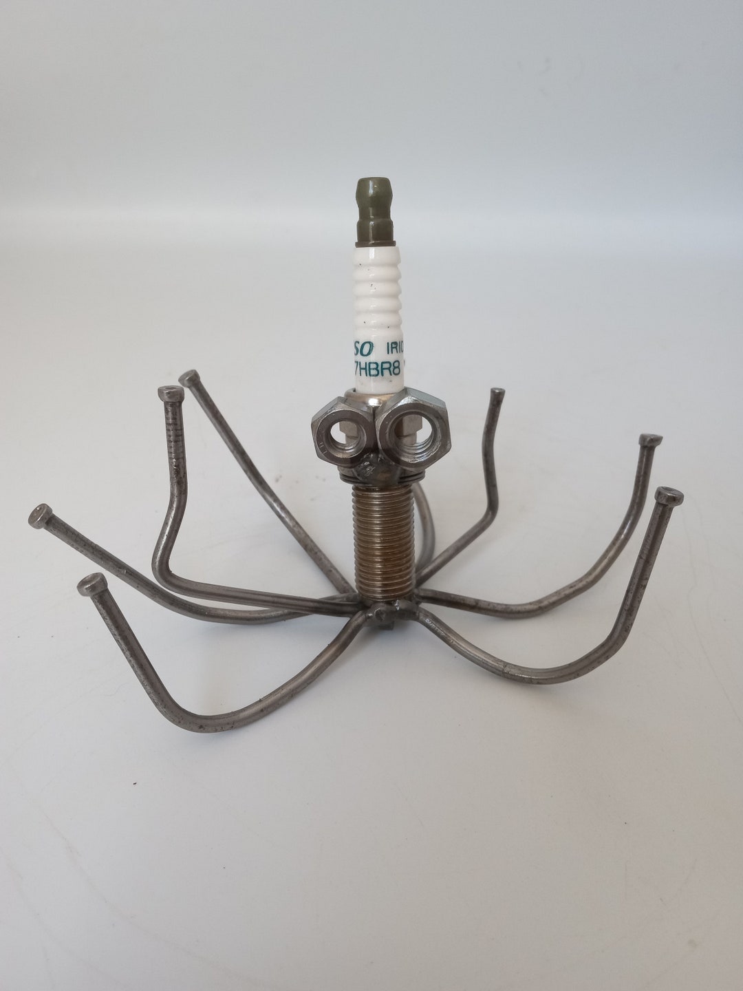 Octopus Figurine, Metal Spark Plug Sculpture, Welded Arts and Crafts - Etsy