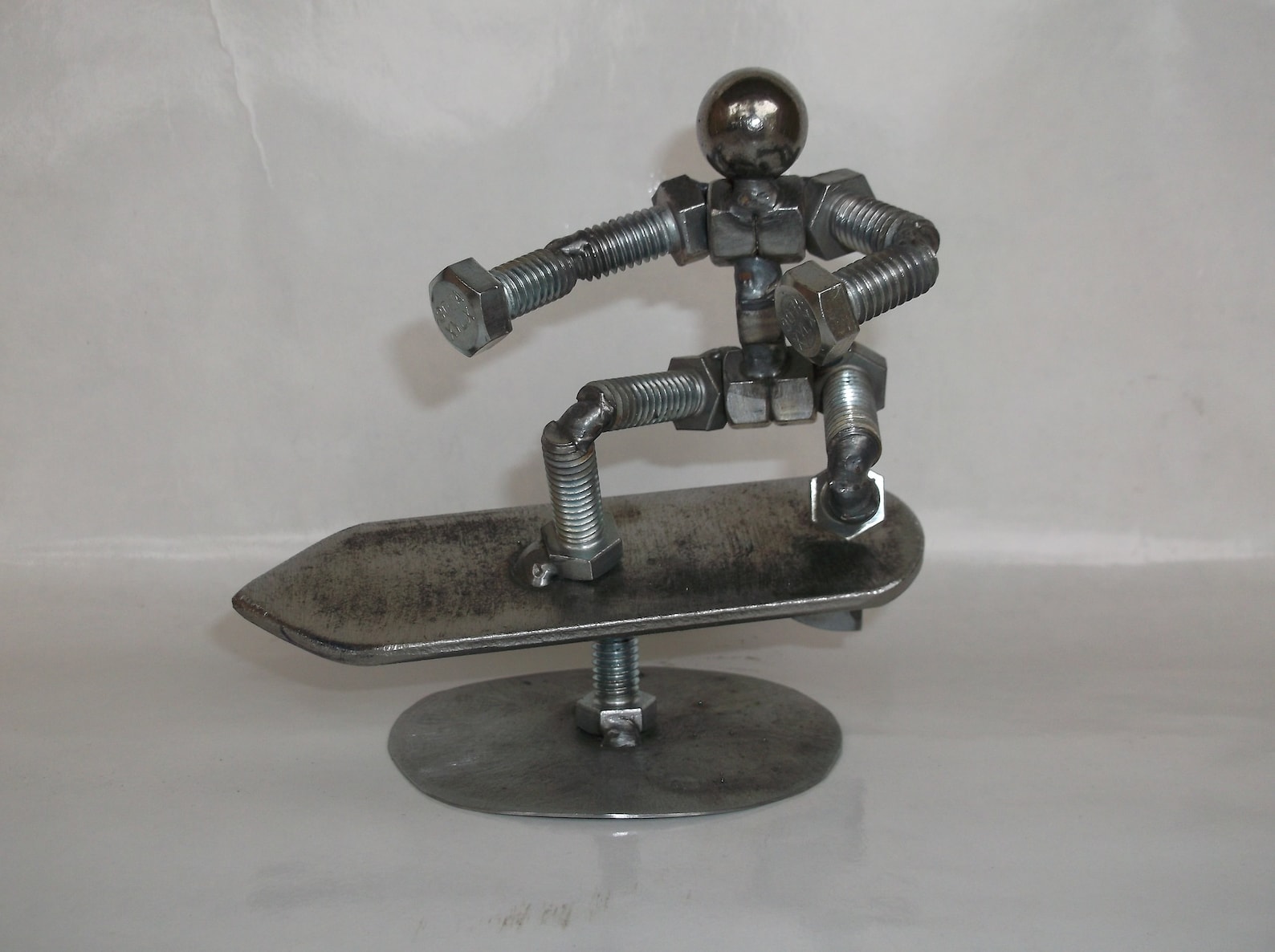 Surfer Metal Bolt Figurine. Upcycled Art Water Sports - Etsy