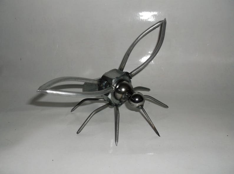 Mosquito Metal Sculpture Garden Stake - Etsy