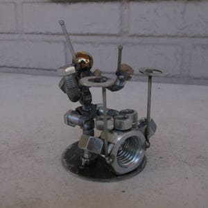 Metal Drummer Figurine, Drummer, Musicians - Etsy
