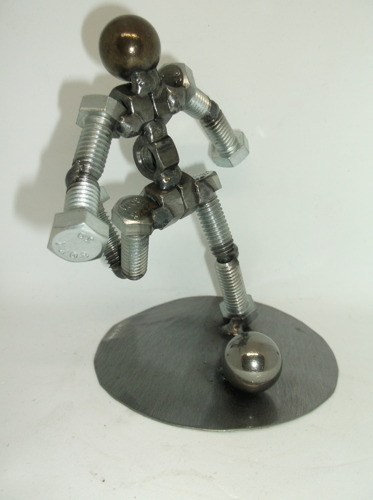 Soccer Player, Metal Soccer Player Figurine, Kick Shot Athlete ...