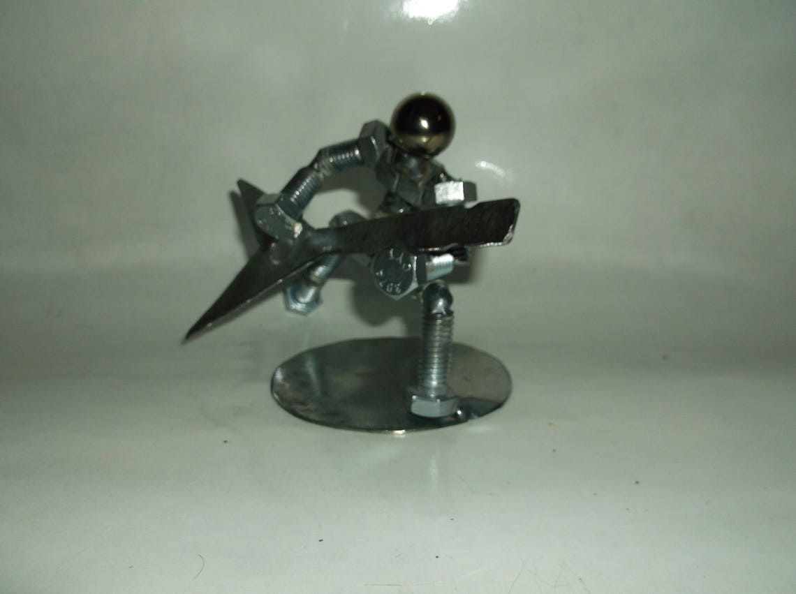 Guitarist, Metal Bolt Figurine. Musicians, Electric Guitar - Etsy