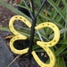 Yellow Horseshoe Butterfly Garden Art, Garden Stake - Etsy