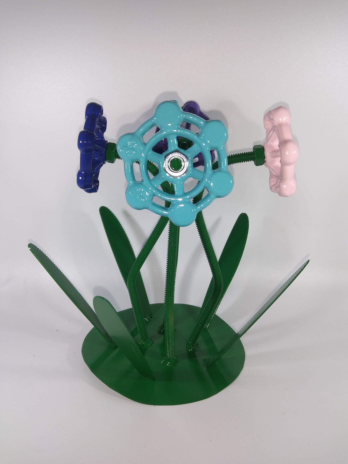 Recycled Metal Faucet Flower Bouquet: Handmade Floral Decor - Etsy