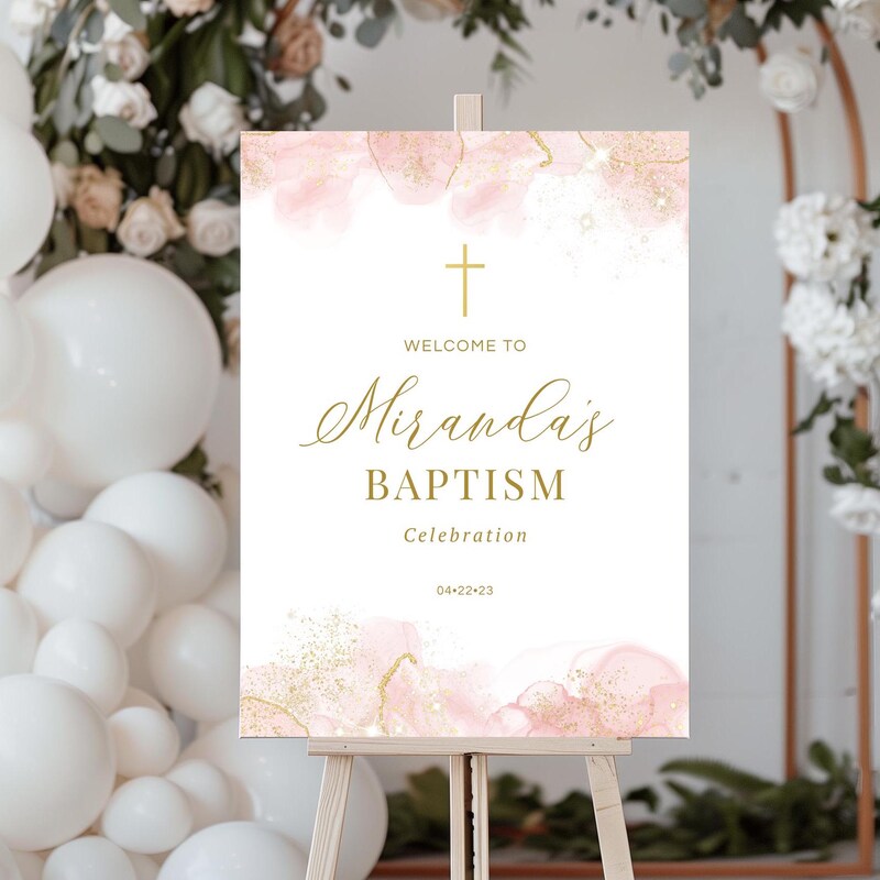Christening Welcome Sign - Etsy