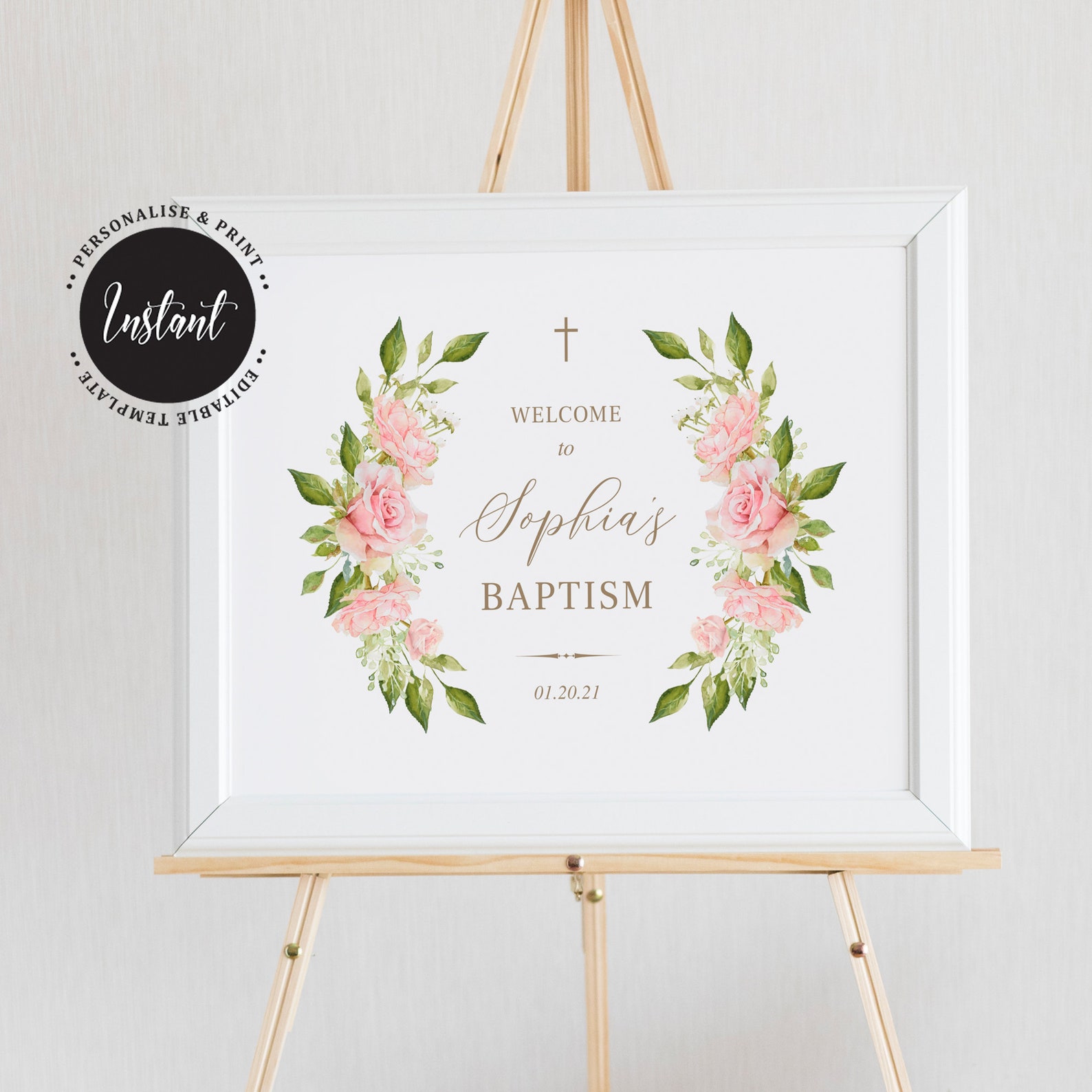 Baptism Welcome Sign Christening or Communion Welcome Sign - Etsy