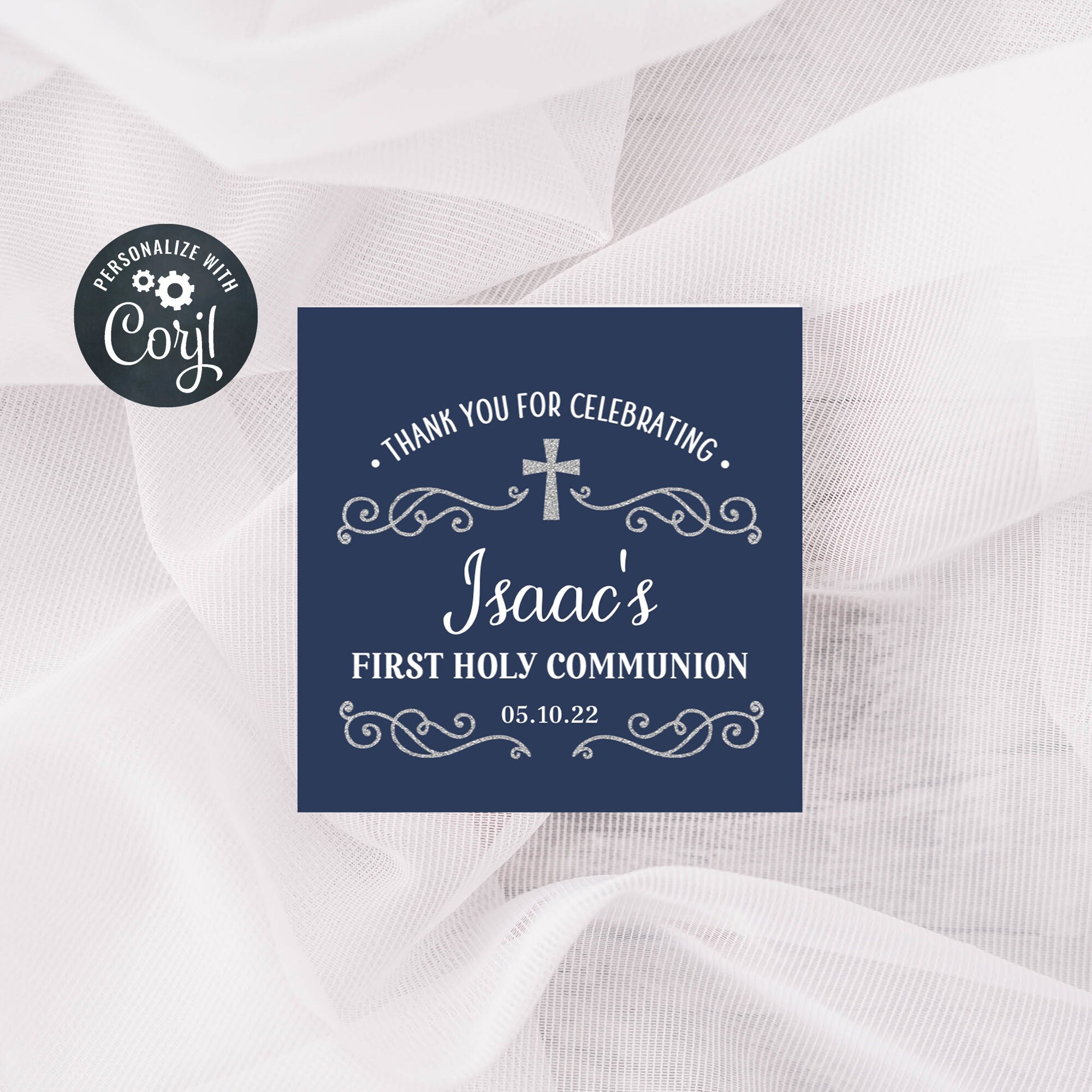 Editable Communion Favor Tags First Communion Boy Favor - Etsy