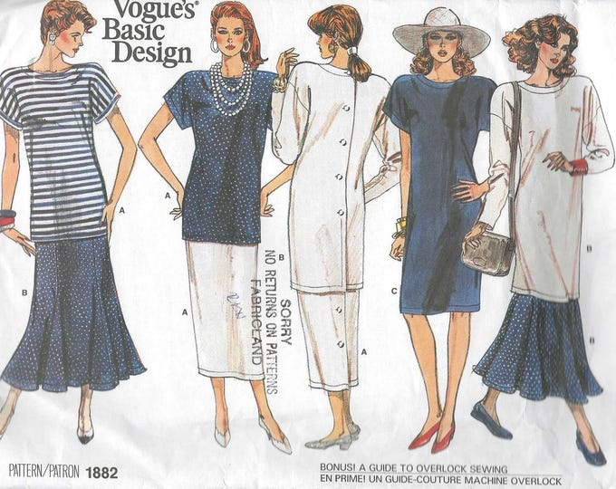 Vogue’s Basic Design Pattern 1882 - Etsy