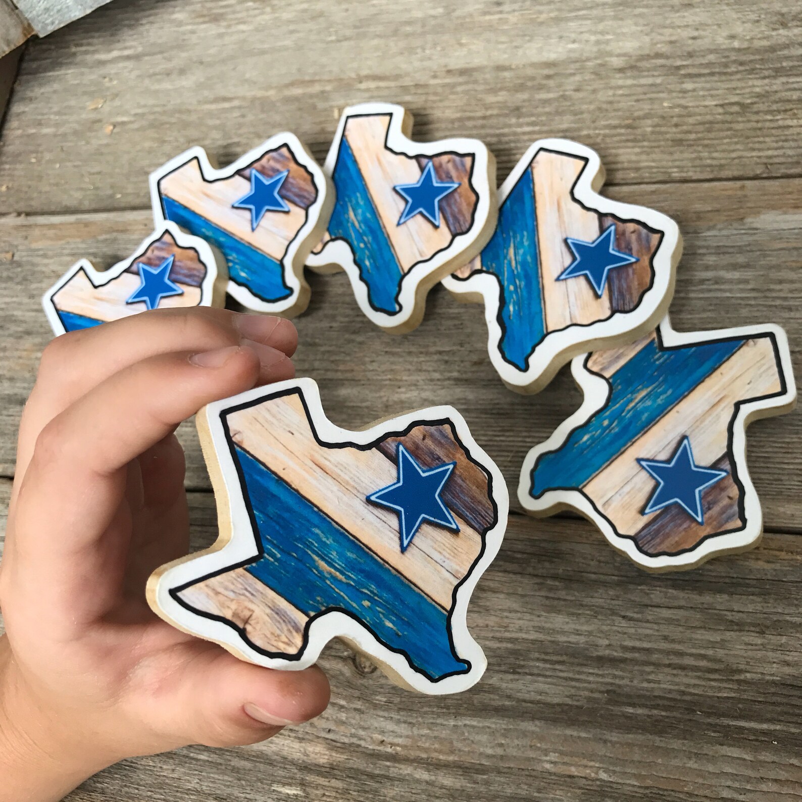 Dallas Cowboys Inspired Texas Wood Magnet - Etsy