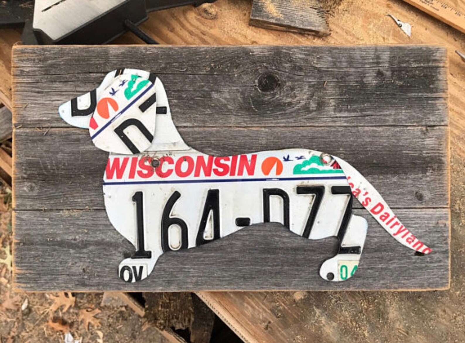 Handmade Daschund Dog Pet License Plate Metal Rustic Decor - Etsy