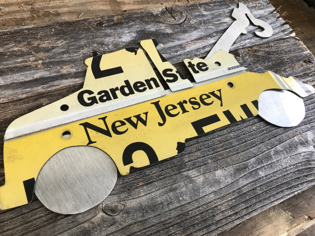 Custom Hand Cut Authentic License Plate Reclaimed Wood Sign With Any ...