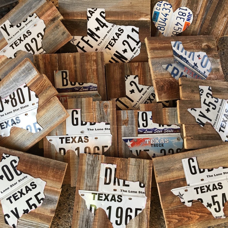 12 Texas License Plate Sign - Etsy