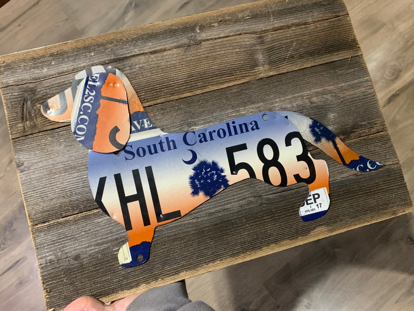 Handmade Daschund Dog Pet License Plate Metal Rustic Decor - Etsy